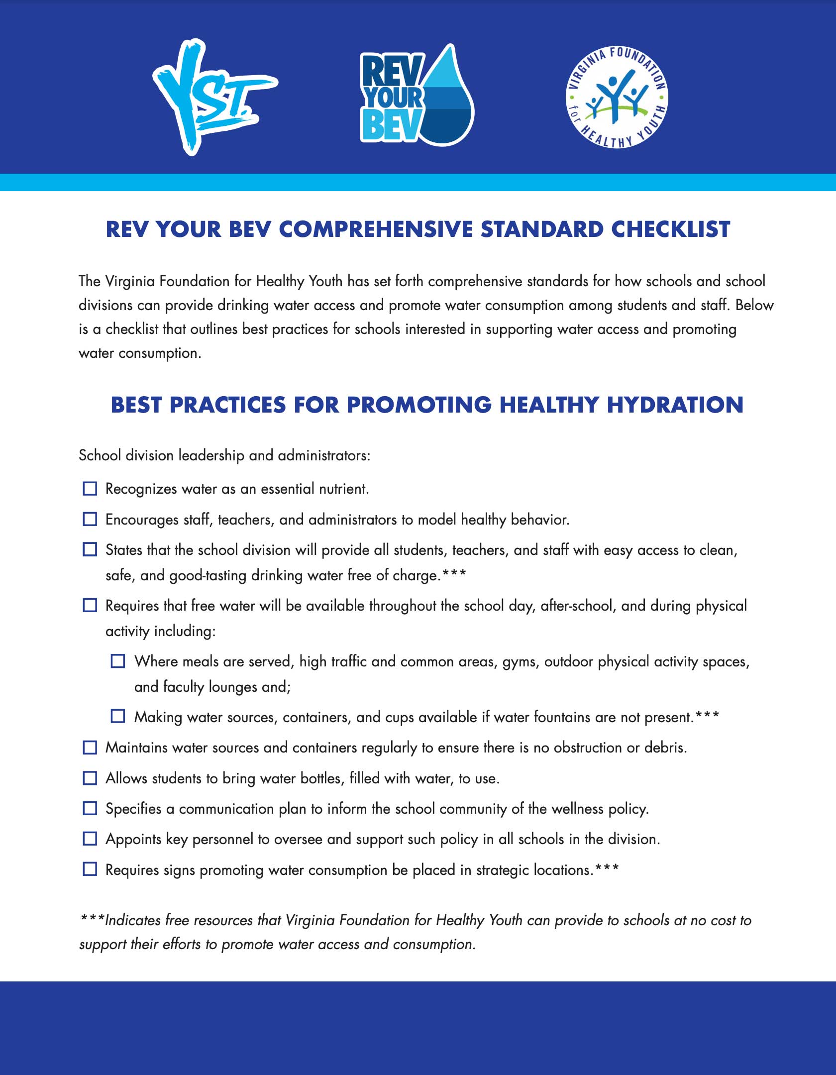 Policy Materials - Rev Your Bev